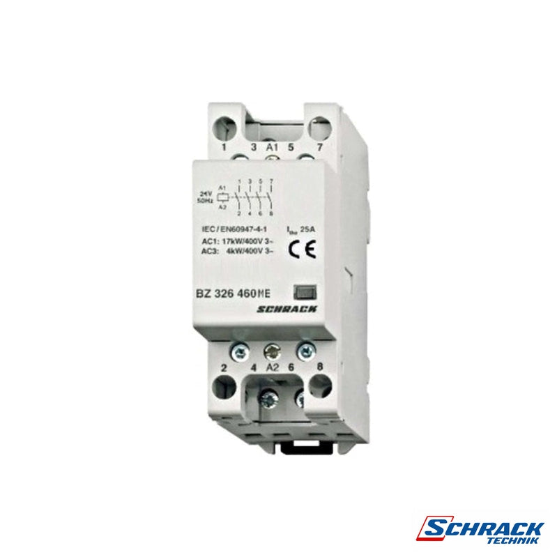 Din-rail Contactor 25A, 4 NO, 24VAC, 2MW, Amparo - ICE – Industrial ...