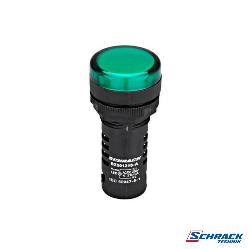 LED-Indicator Monobloc 230VAC/DC Green - ICE – Industrial Control ...