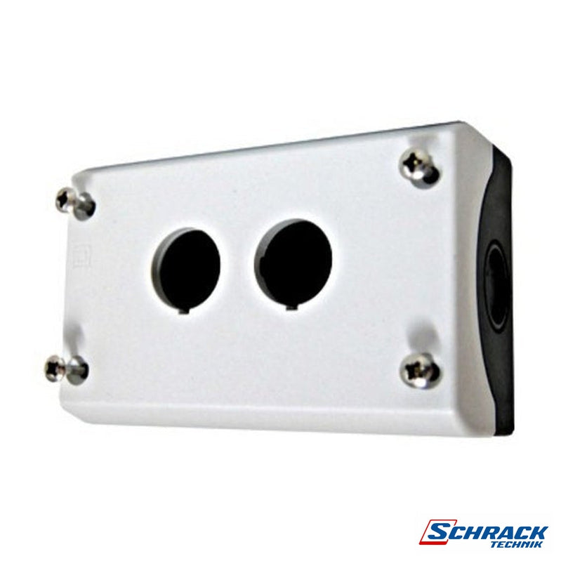 Surface Mounting Enclosure, 2 holes, Black/Light Grey - ICE ...